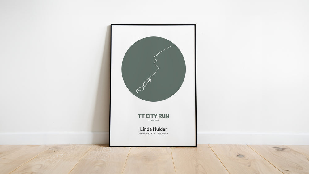 Gepersonaliseerde Poster I TT City Run 2025 I Simply Stylish